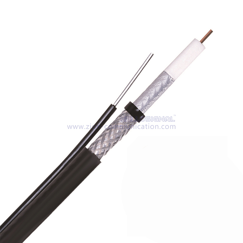 RG6 77% PVC Messenger coaxial cable from China manufacturer - Zion Communication