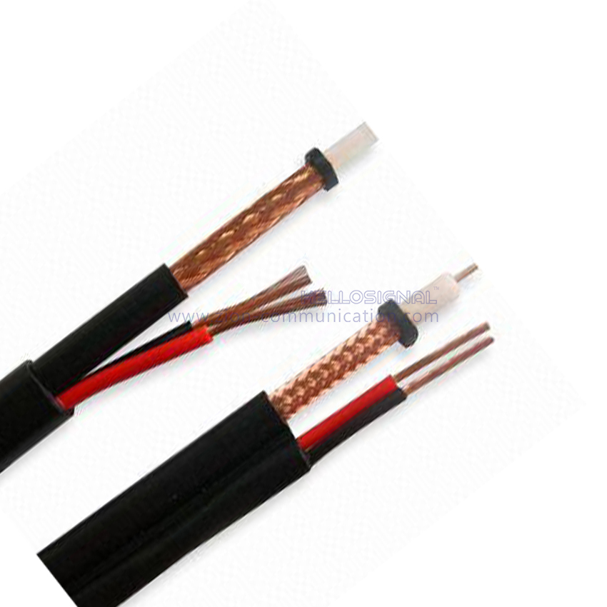 CCA CCS Conductor Cable For Analog Cameras RG59 Siamese Coaxial Cable ...