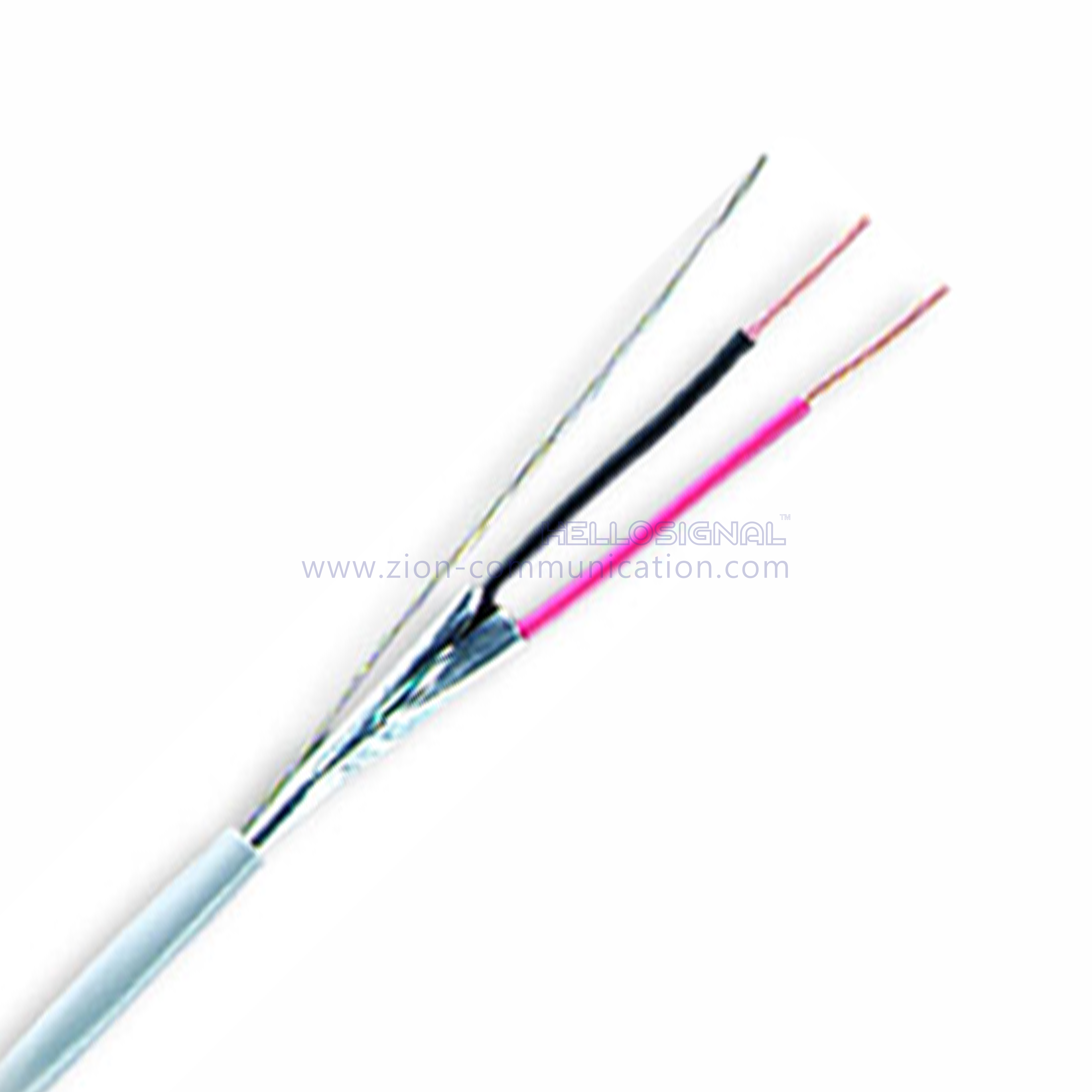 2×0.22mm² stranded shielded security alarm cable from China ...