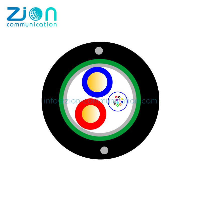 Center Tube fiber+2C RVV Hybird Fiber Copper Cable from China ...