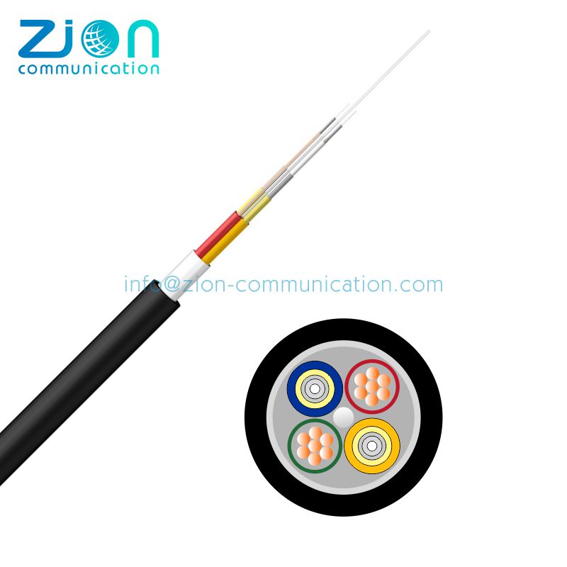 GDFJH Hybrid Optical and Electrical with steel hose Fiber Optic Cable ...