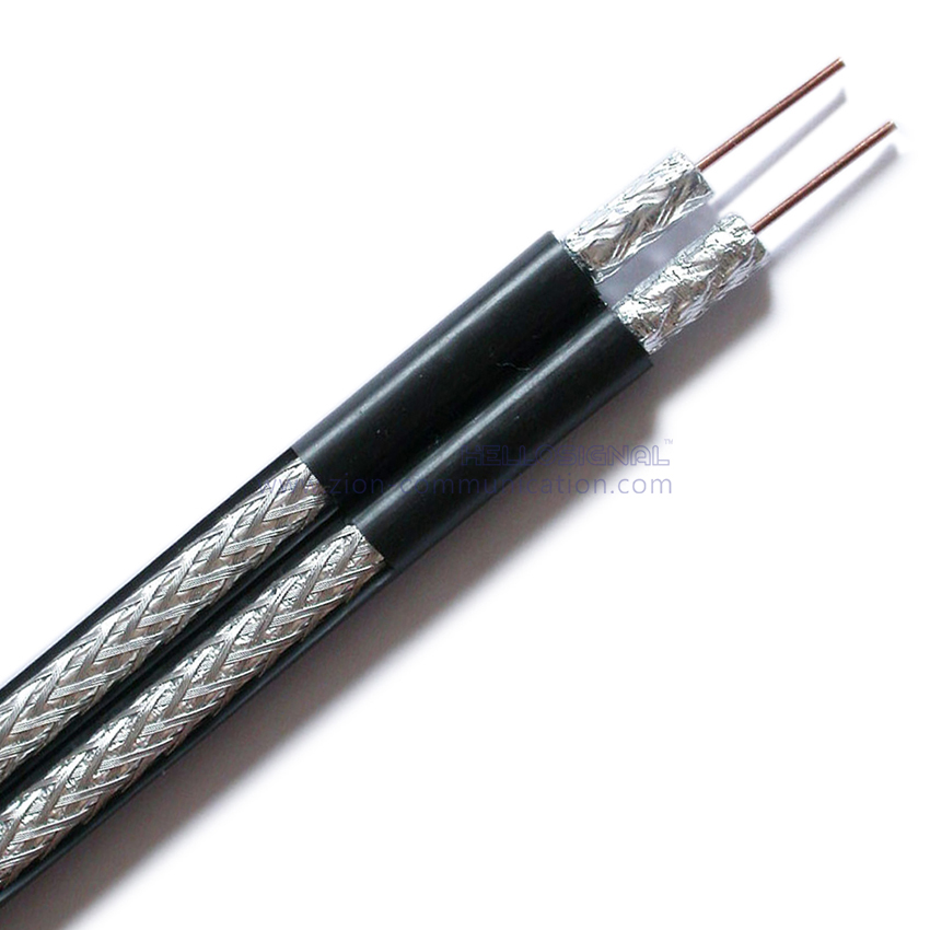 RG6 Dual 60% CMR PVC coaxial cable - Buy coaxial cable, catv ccoaxial ...
